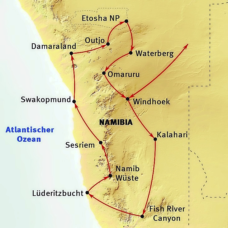 Mietwagenrundreise Namibia | Reise #8368